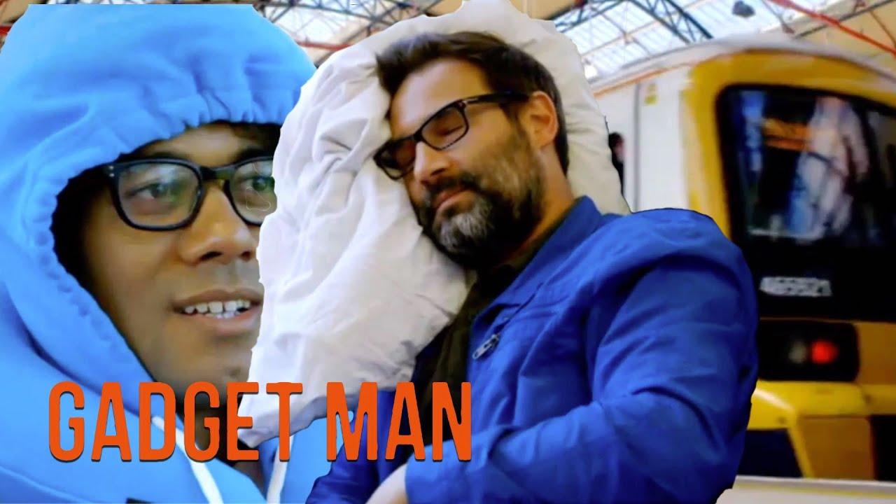 Richard Ayoade and Adam Buxton travel on the train in Gadget style ...