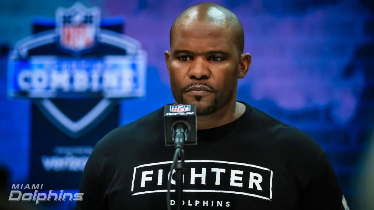 Coach Brian Flores & GM Chris Grier Speak At The NFL Combine | Dolphins ...