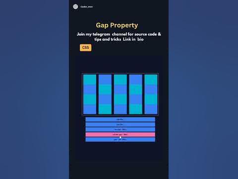 Css Gap Property #coding #css - YouTube