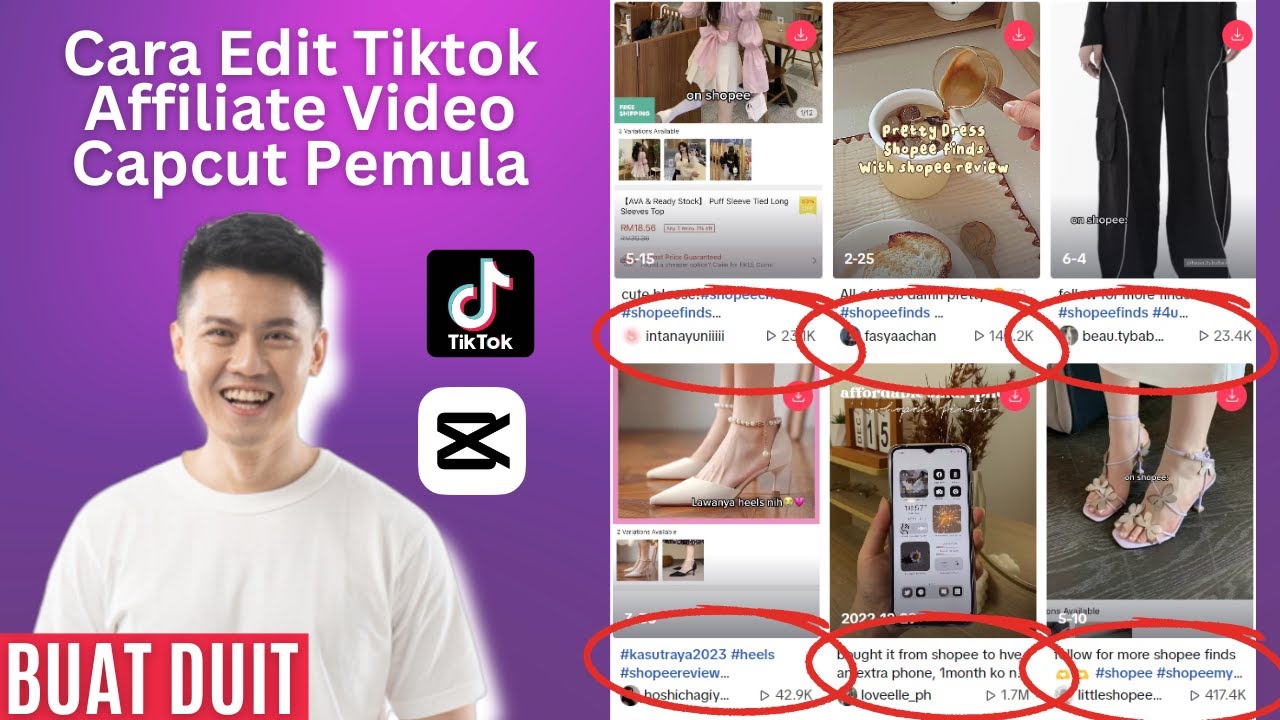 How to Edit Video for Tiktok Affiliate Marketing Using Capcut l Cara Membuat Video Tiktok ...