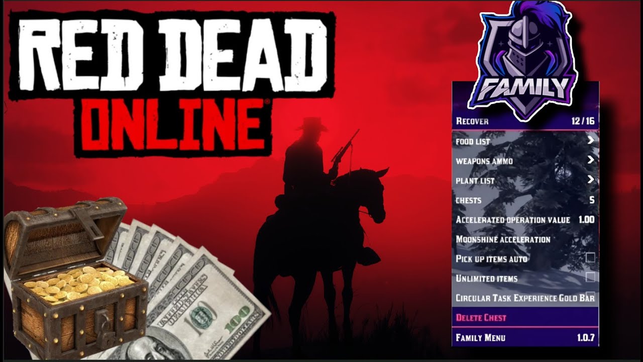 Mod Menu Red Dead Onligne Family Mod 100% Free and Undetected, GOLD ...