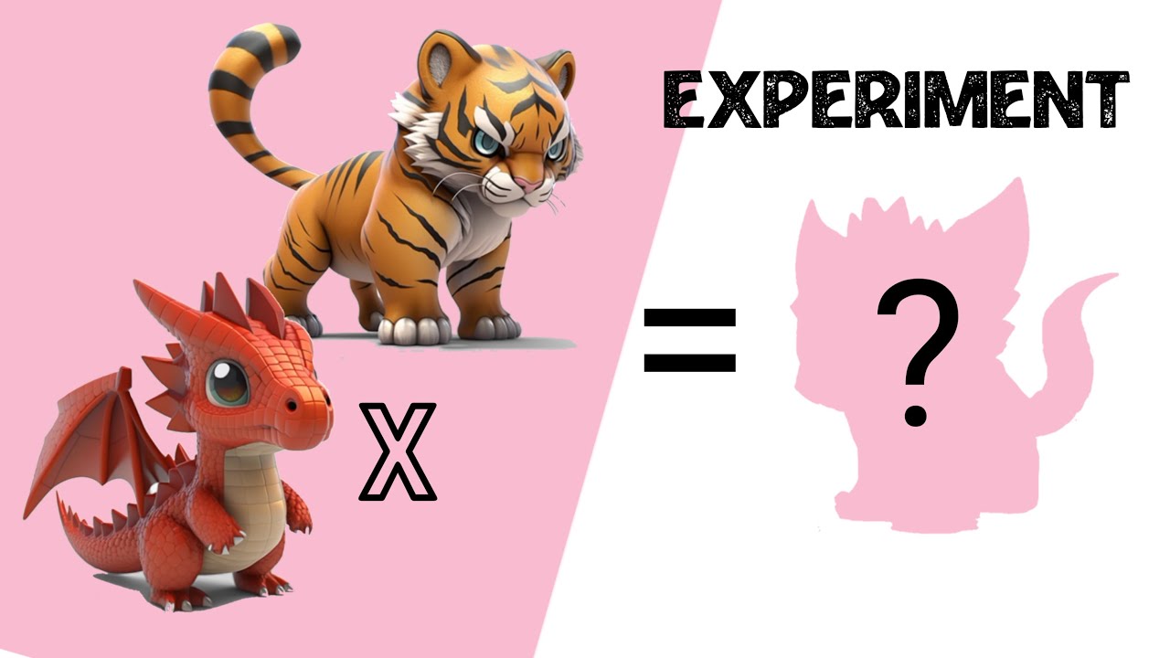 Experiment creating rare animals, animations. combining dragon and ...