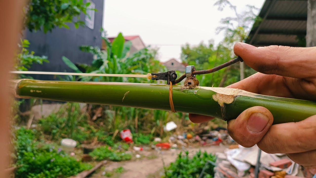 DIY Slingshot - How to make Slingshot at home , super powerful - YouTube