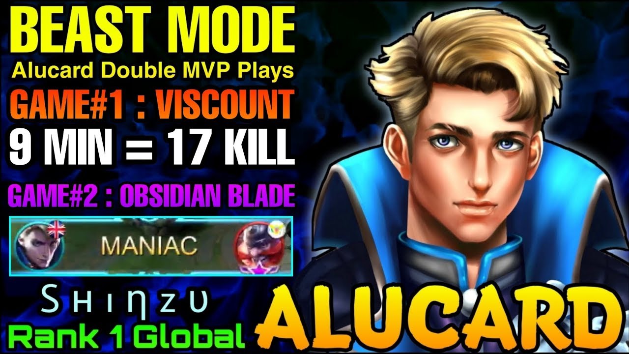 Alucard BEAST MODE Double MVP Plays - Top 1 Global Alucard S н ı η z υ ...
