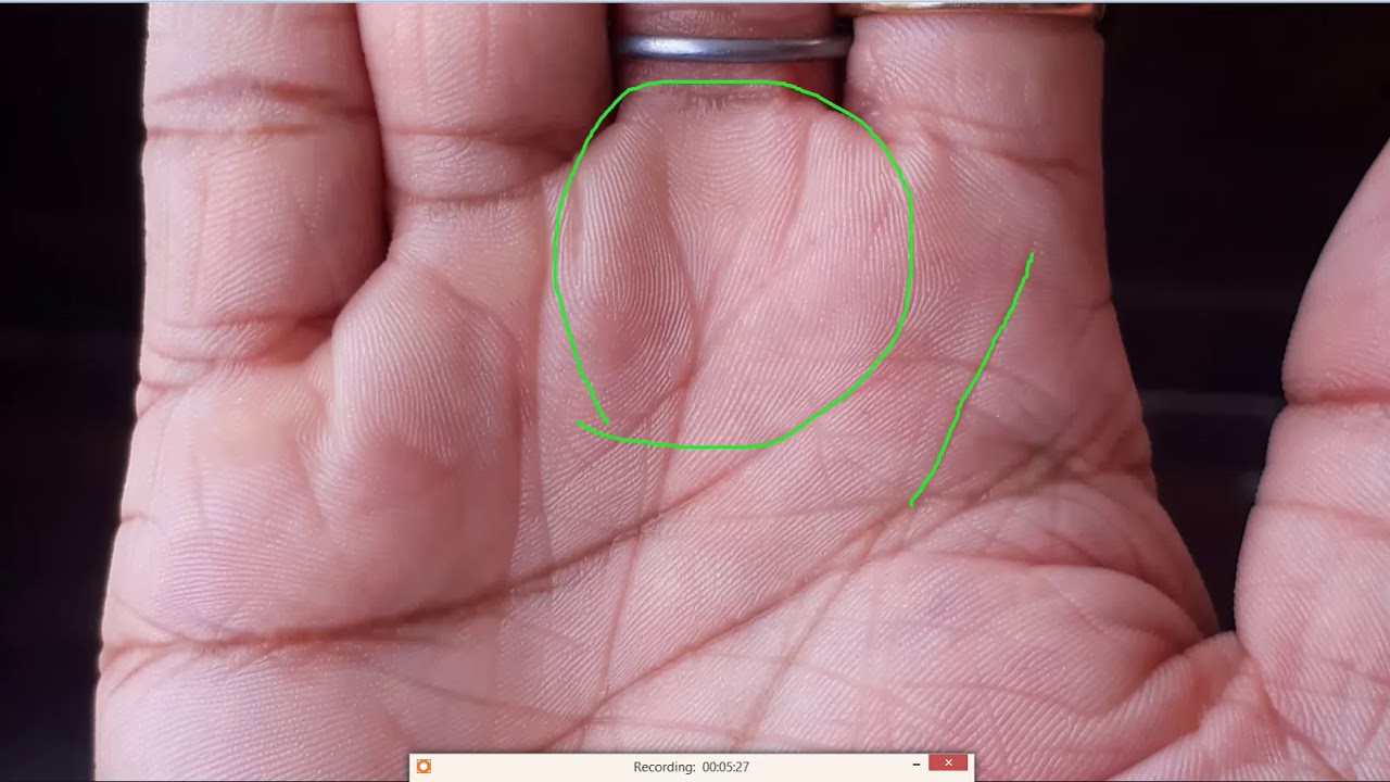 A long Stress Line on Hand - YouTube