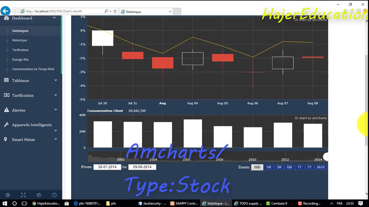 Dashboard Javascript Code Chart Library Amchart Data Csv Json File 7134