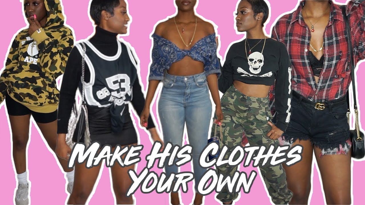 TURN HIS CLOTHES INTO SOMETHING FASHIONABLE! | Watch me turn mens ...