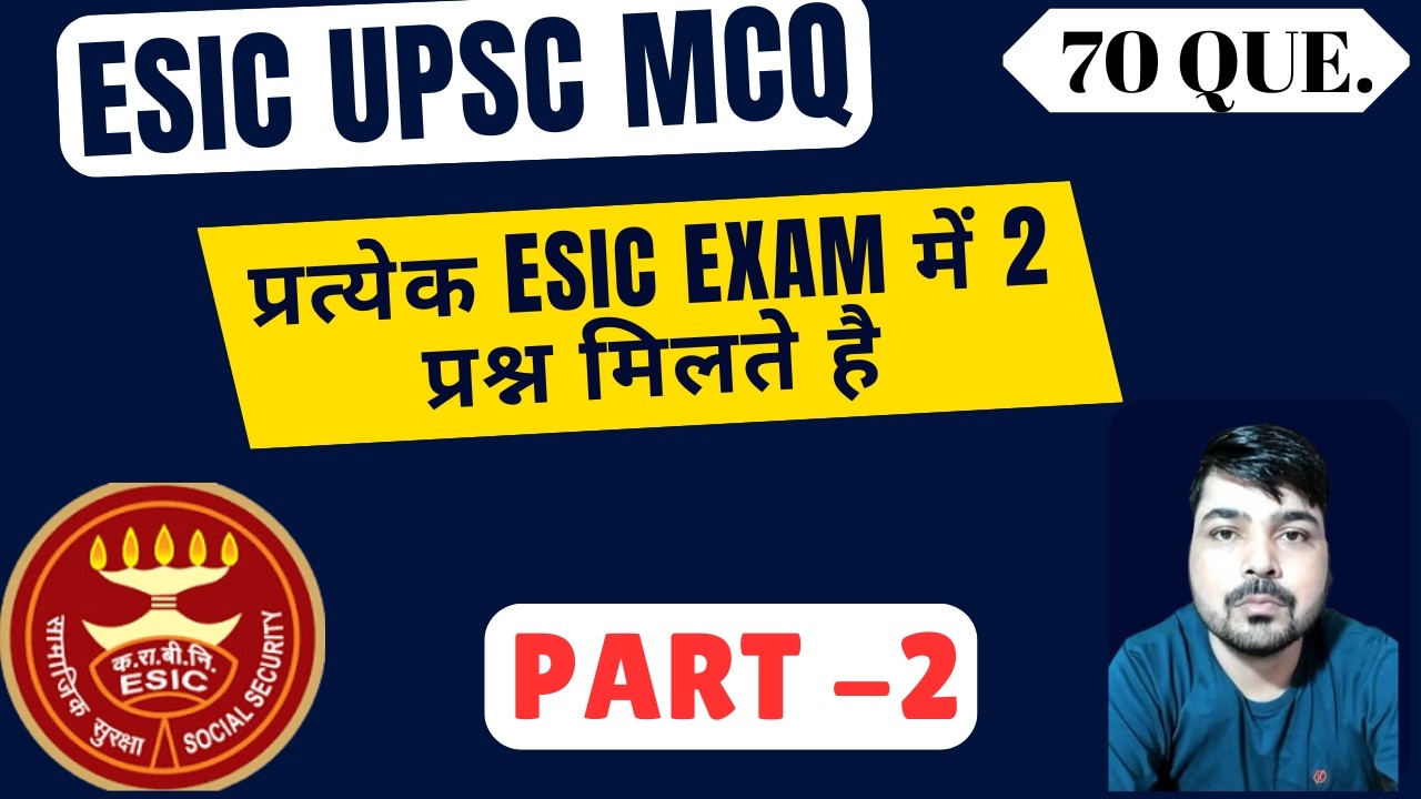 ESIC ACT importent official Questions I nursing officer exam ...