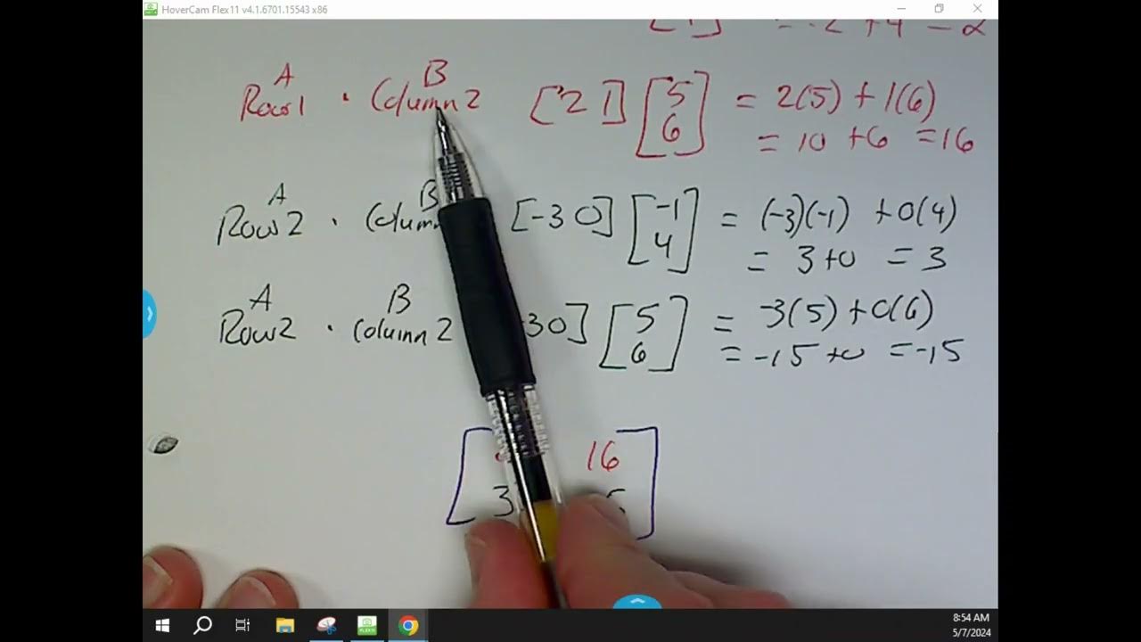 #23, multiply matrices, MAY 7 - YouTube