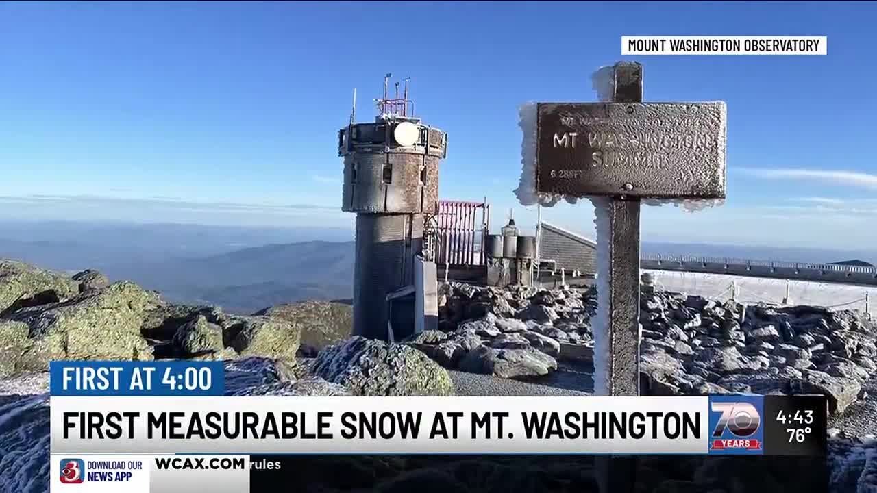 Mount Washington Observatory sees 1st measurable snow of the season ...