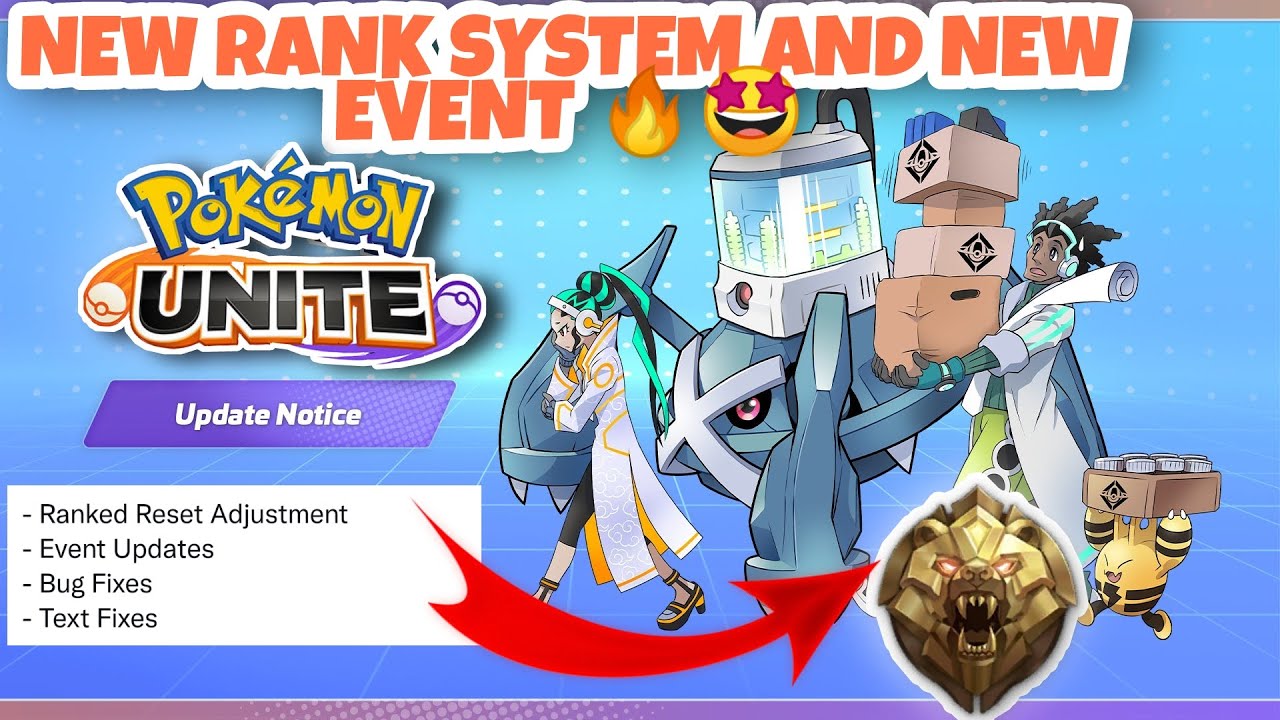 New Rank System and New Pokemon Coming In Pokemon Unite 🤩 | New Update ...