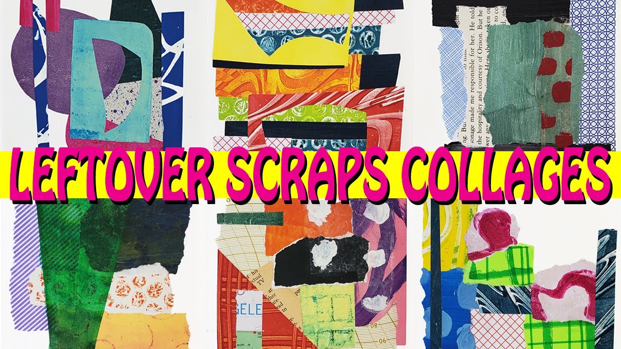 Creating collages from leftover scraps #2 - YouTube