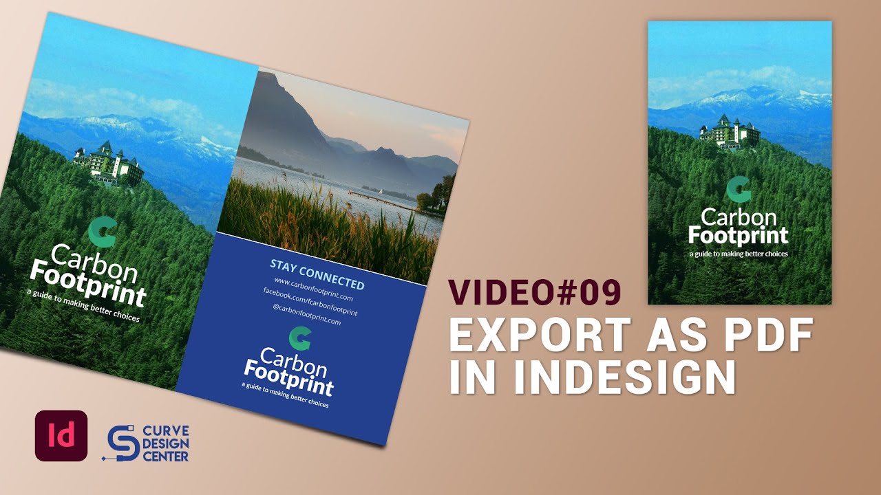 Creating a Multi-Page Brochure Layout in InDesign | Video#09 Export ...