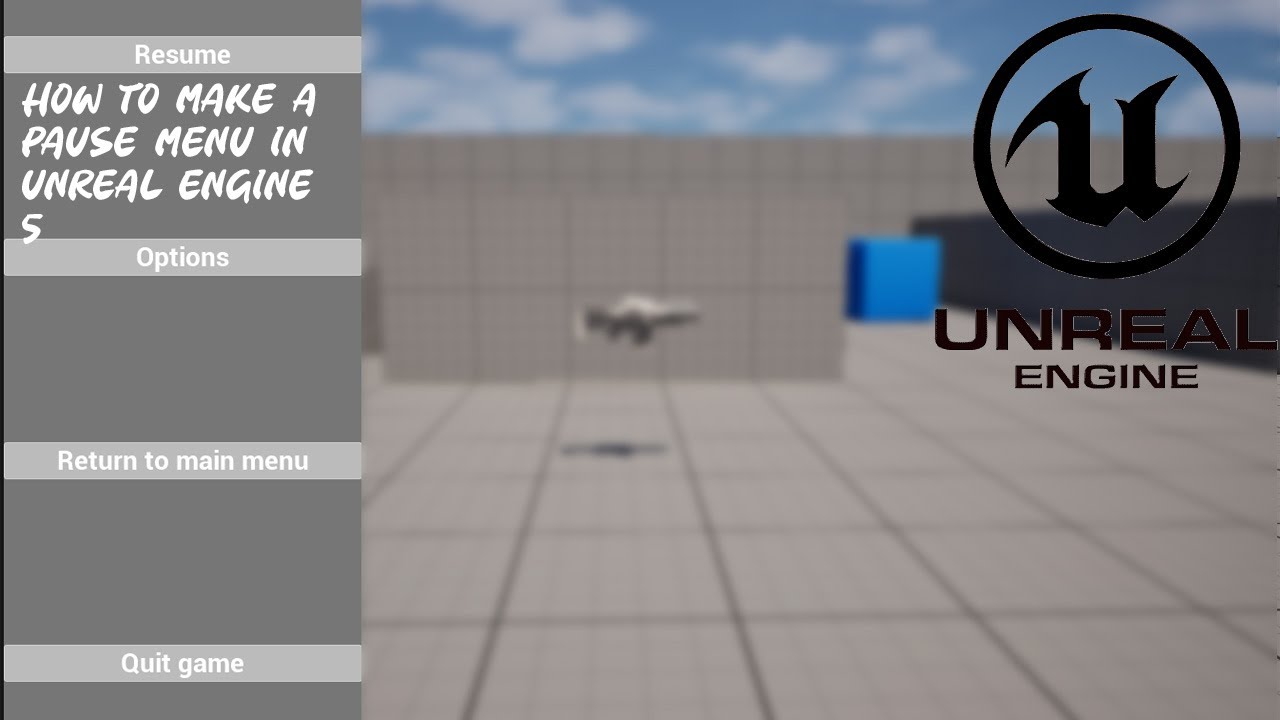 How to make a pause menu in Unreal Engine 5 - YouTube