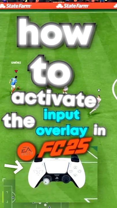 How to activate the input overlay in EA FC 25 - YouTube