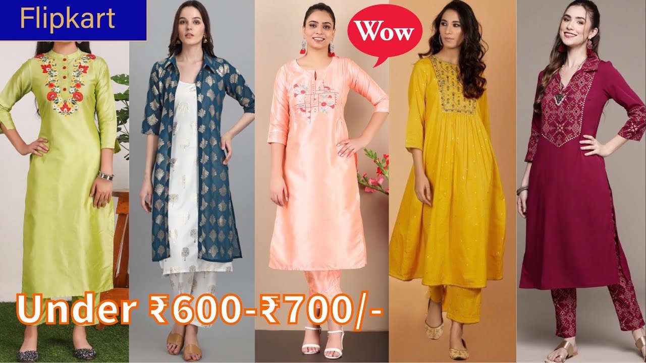 Flipkart Kurta Sets Haul Under ₹600/- To ₹700/- | Flipkart Affordable ...