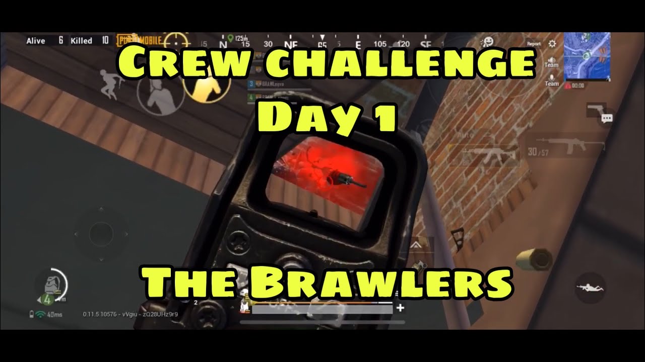 Crew challenge Day 1| The Brawlers | Pubg Mobile - YouTube