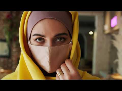 Unstable video of a veiled woman wearing Max hijab(Copyright free video)By NCV#16