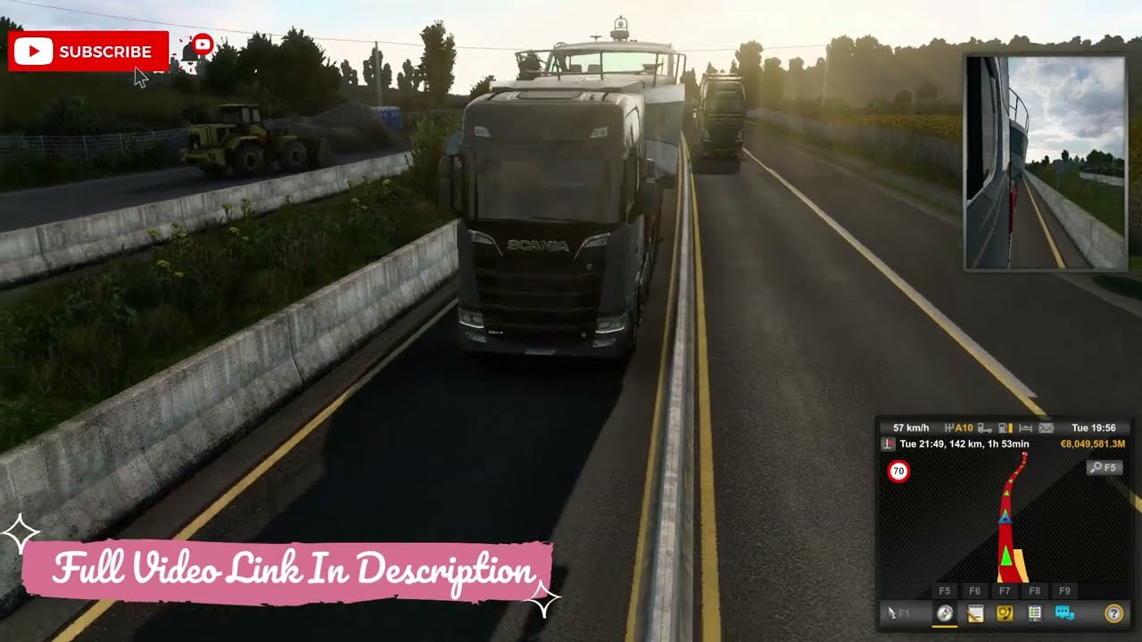 Scania S HIgh Roof - Driving In Narrow Road - ETS2 1.45 - #ets2 #yatch #narrowroad #scaniatrucks ...