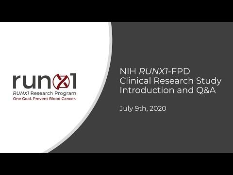 RUNX1-FPD and NIH Study Intro - YouTube