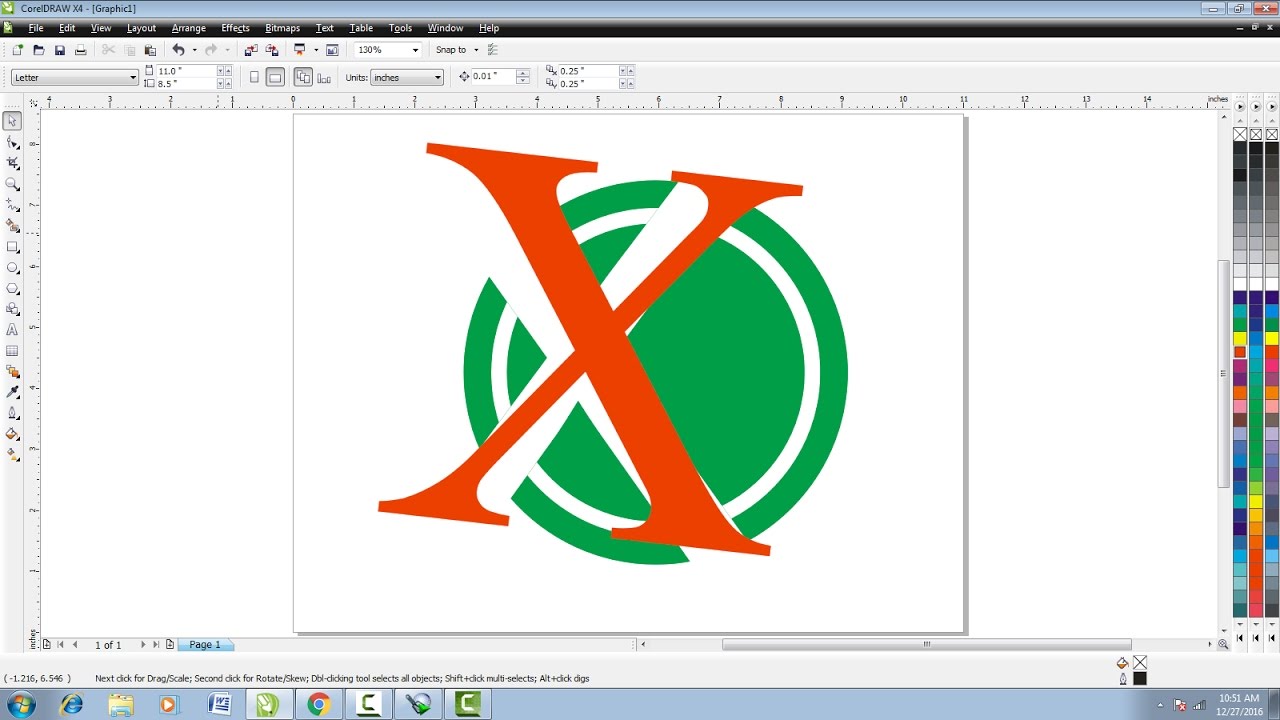 Make Simple Logo With corelDRAW !! - YouTube