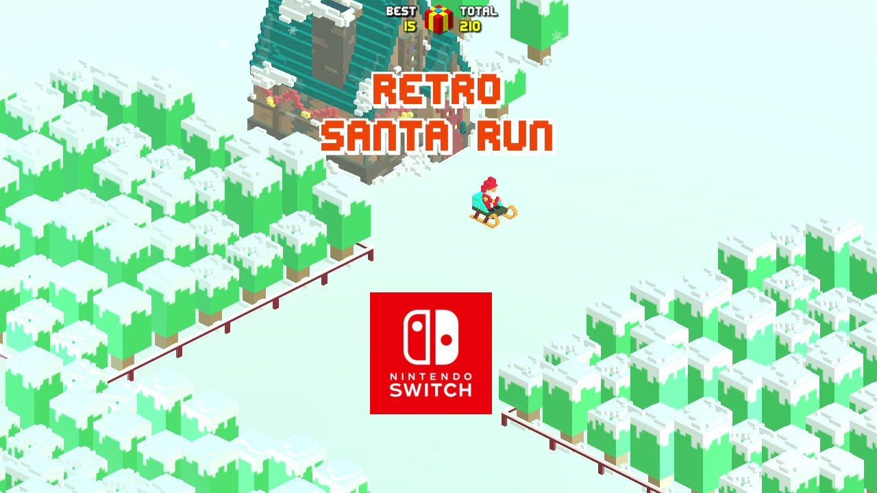 Nintendo Switch Retro Santa Run Gameplay LPOS - YouTube