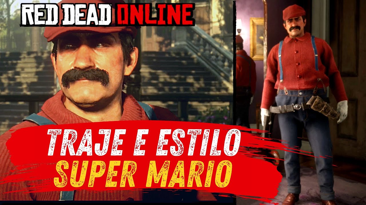 TRAJE E ESTILO DO SUPER MARIO NO RED DEAD ONLINE - YouTube