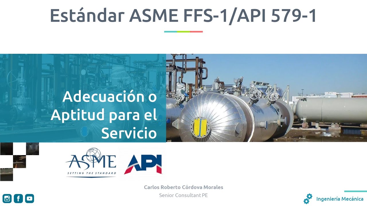 Conociendo el Estándar ASME FFS-1/API 579-1 Aptitud o Adecuación para ...