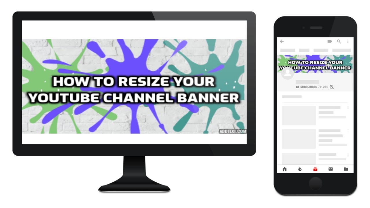 How to make your Youtube Channel Banner the right size - YouTube