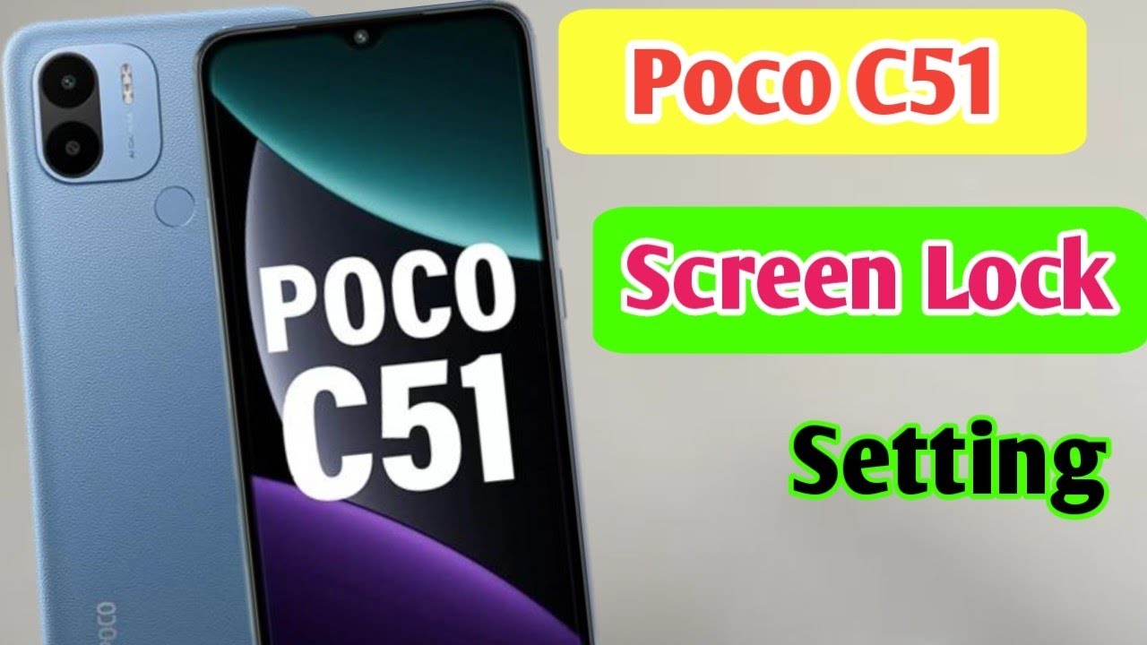 Poco C51 mein screen lock kaise lagaye/how to set screen lock poco c51 ...