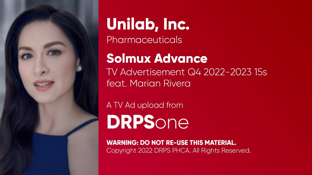 Solmux Advance TV Ad Q4 2022-2023 15s with Marian Rivera (Philippines) - YouTube