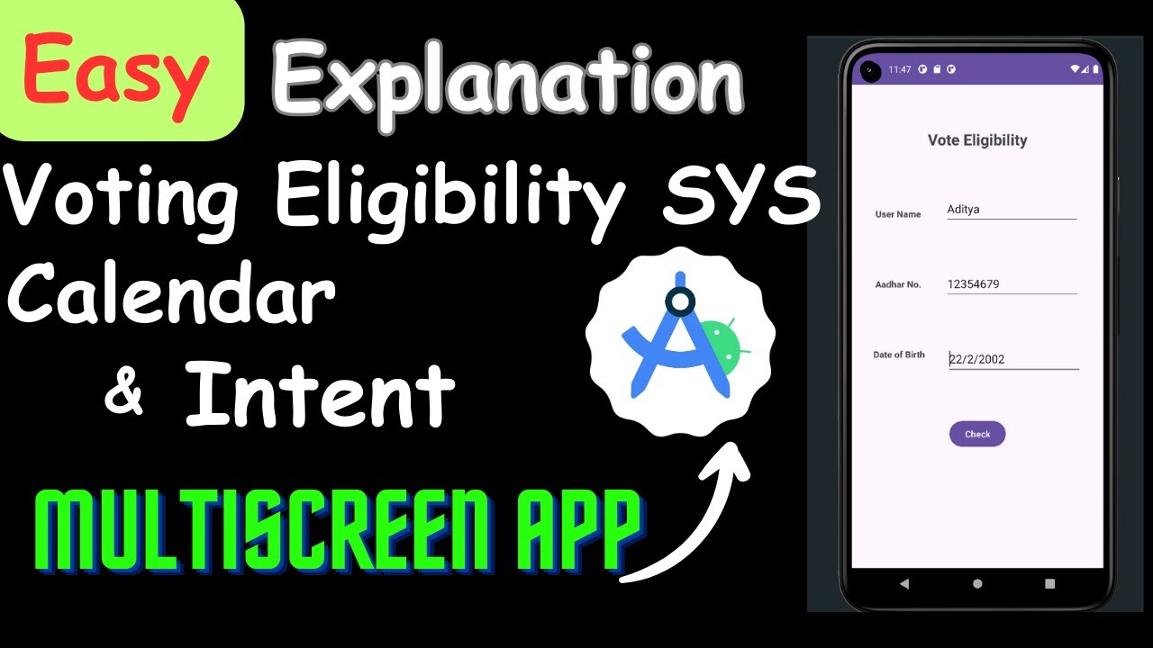 How to use Intent & Calendar Function | How to move on activity page to another | Android Studio ...