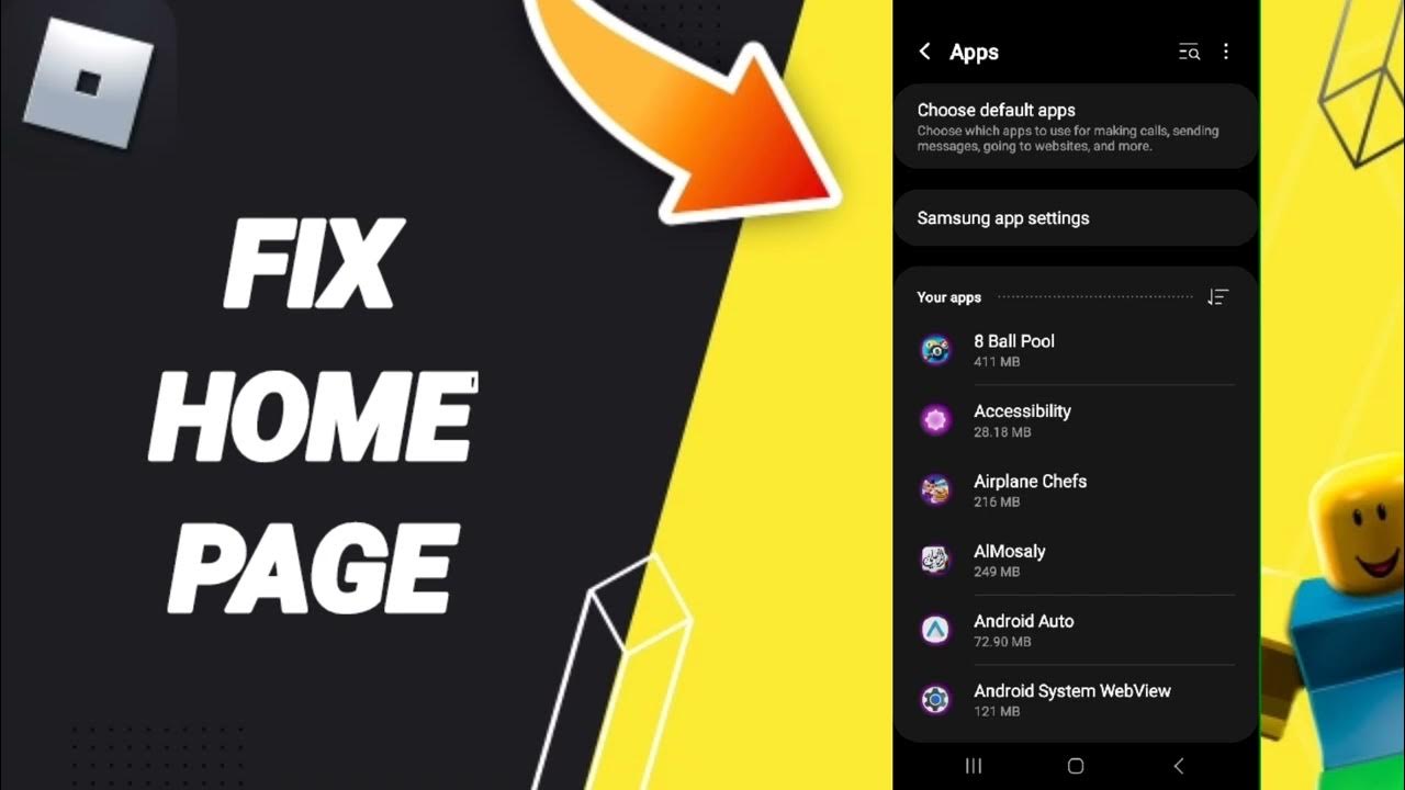 How To Fix Home Page On Roblox App - YouTube