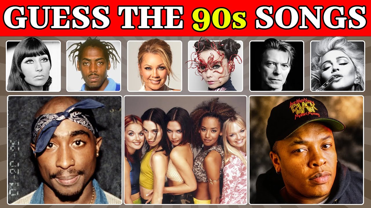 Guess The Song : Guess Most Popular Songs of 90s - 1990 Song Quiz - YouTube