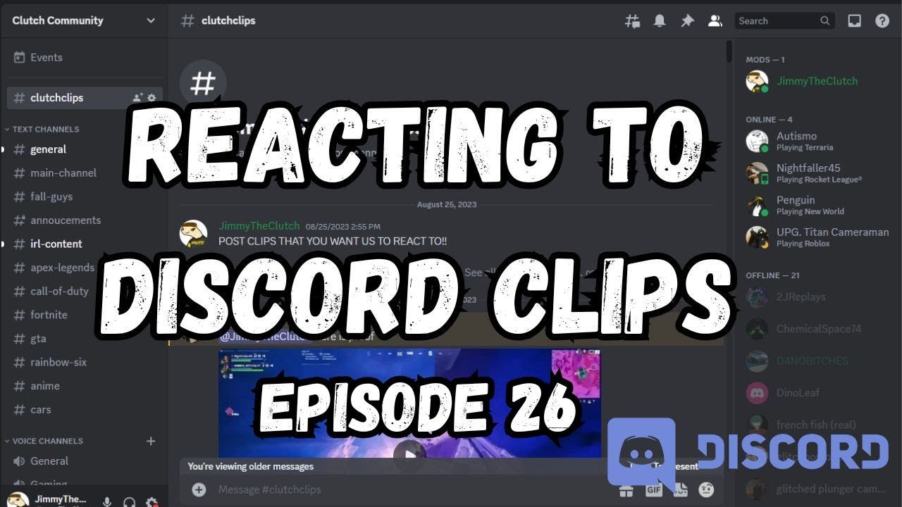 Discord Reaction Video Episode 26 || ClutchCommunity Discord Reacts ...