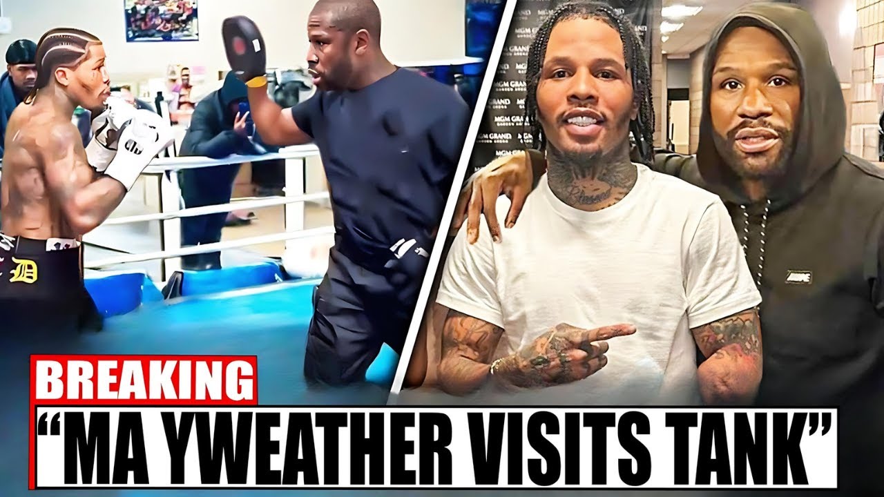 Floyd Mayweather Visits & TRAINING With Gervonta Davis For Lamont Roach BATTLE ... - YouTube