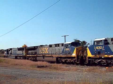AC60CWs on the NS- CSX 632 and 616 - YouTube