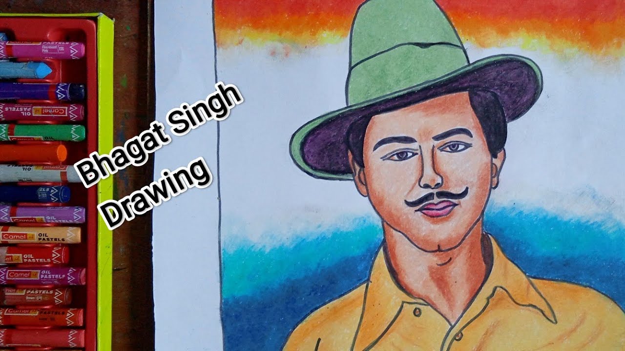 how to draw bhagat sing step by step/Draw Bhagat Singh - YouTube