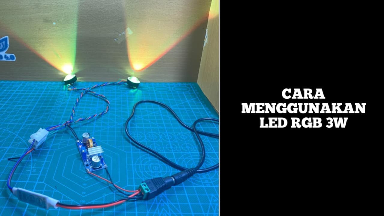 CARA MENGGUNAKAN LED RGB 3 WATT UNTUK LAMPU SUPER MINI BEAM - YouTube