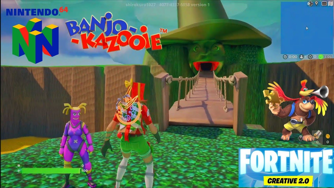 NT64 NINTENDO 64 BANJO KAZOOIE MAP (Fortnite Creative 2.0) - YouTube