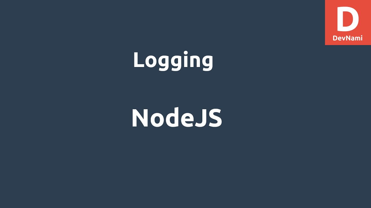 Nodejs Logging Example Youtube 2442