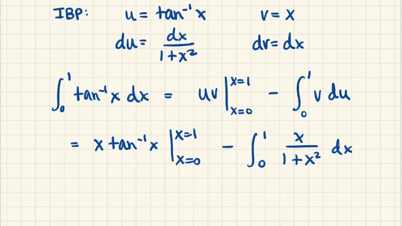 Math 3B 7.1 Integration by Parts - YouTube