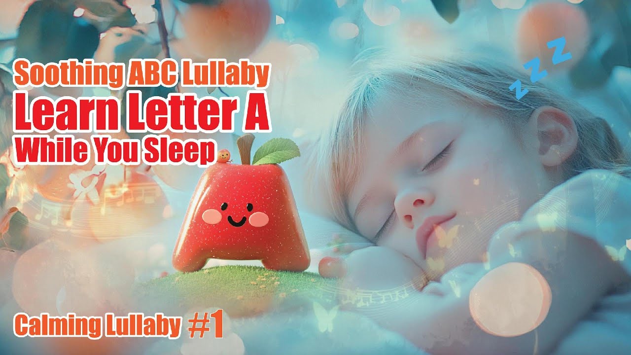 Soothing ABC Lullaby 💤 Learn Letter A 🍎 While You Sleep | Calming ...