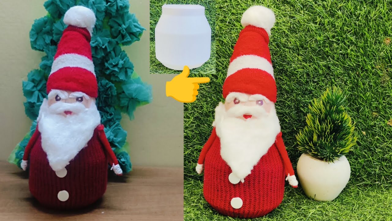 How to make Santa Claus from Waste Material | Christmas Special Craft ...