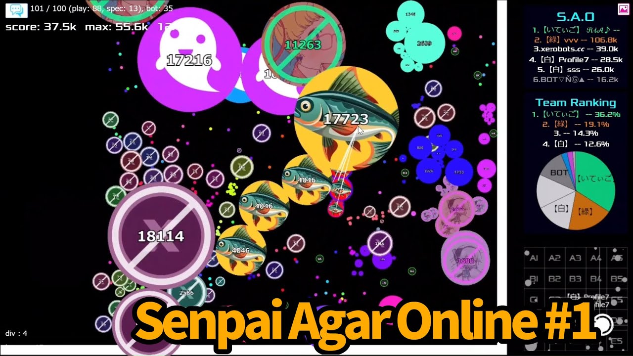 先輩鯖 / Senpai-Agar Online Highlight #1 - YouTube