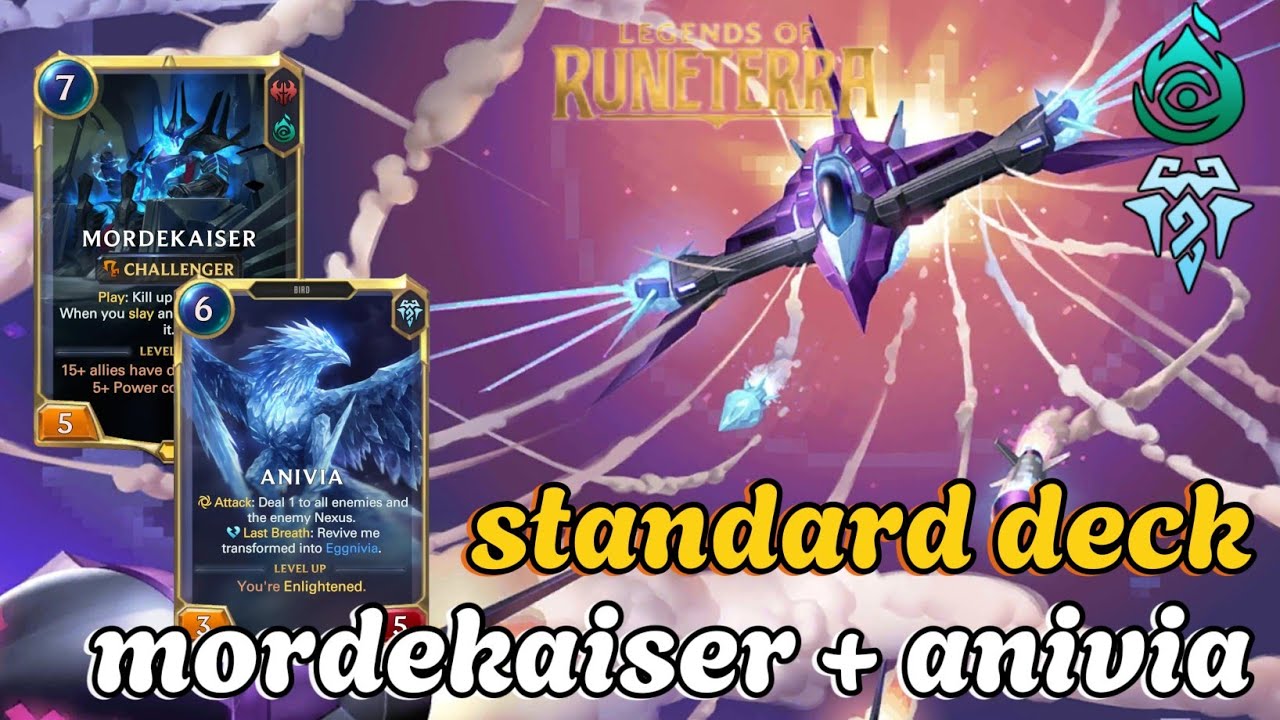 standard deck combo mordekaiser + anivia - legends of Runeterra - YouTube