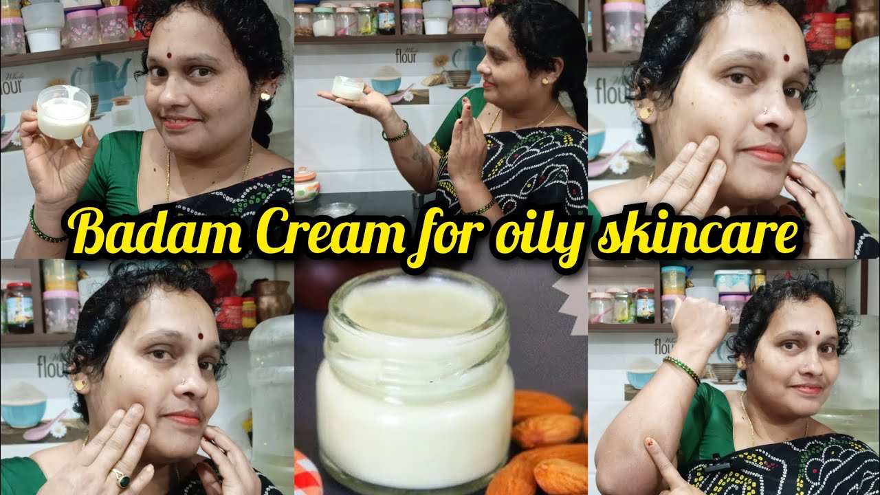 Badam Cream for skin whitening, oily skin, Tan removal| బాదం క్రీమ్ ...