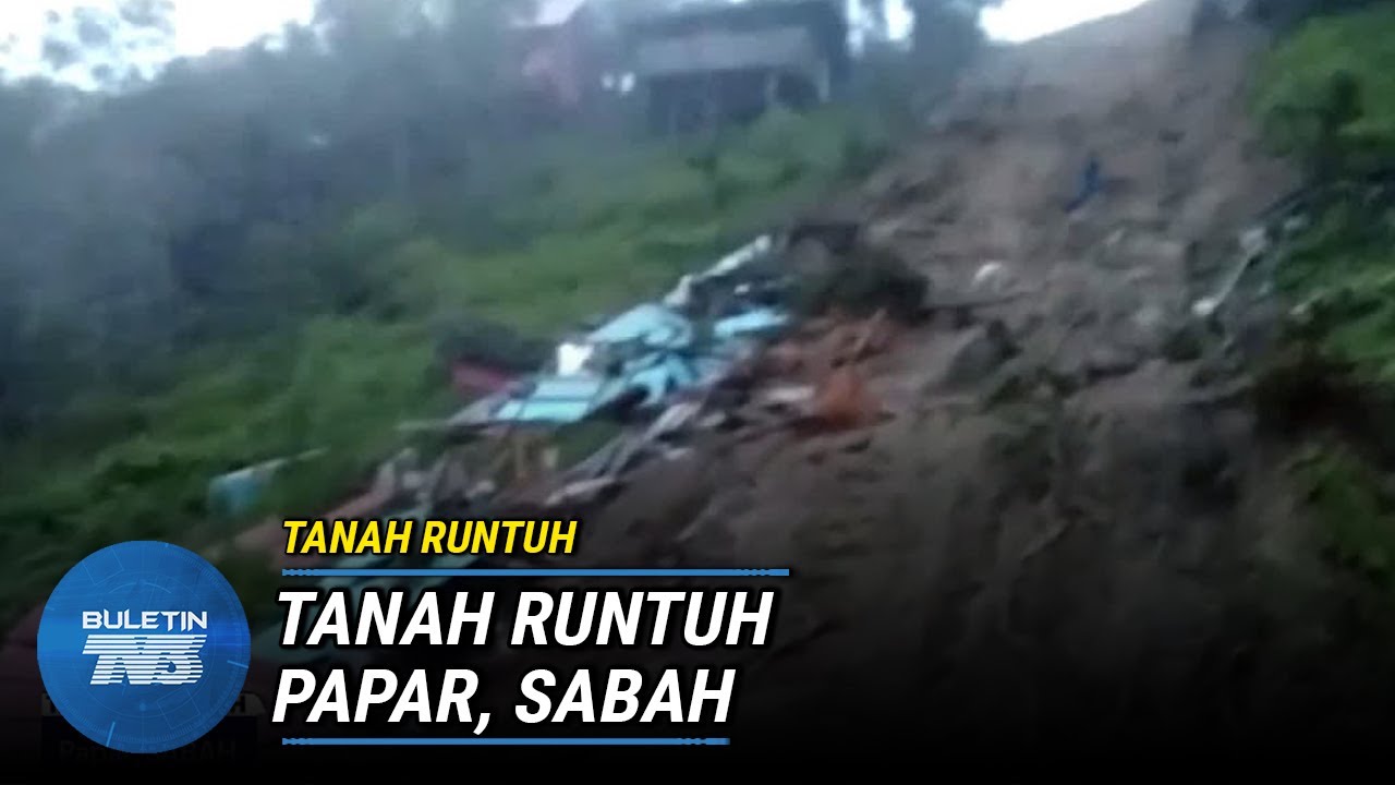TANAH RUNTUH | Dua Rumah Ranap, Tiada Kemalangan Jiwa - YouTube
