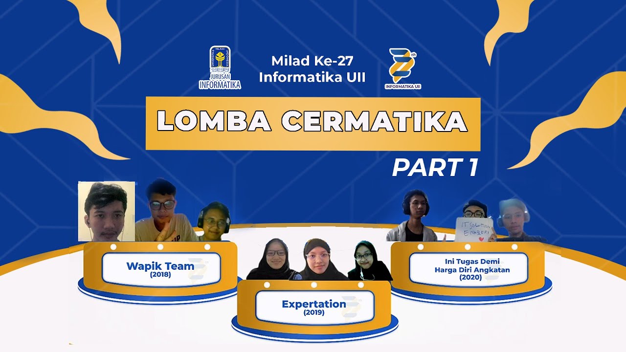 Lomba Cerdas Cermat Informatika - Milad ke-27 Informatika UII (Part 1 ...