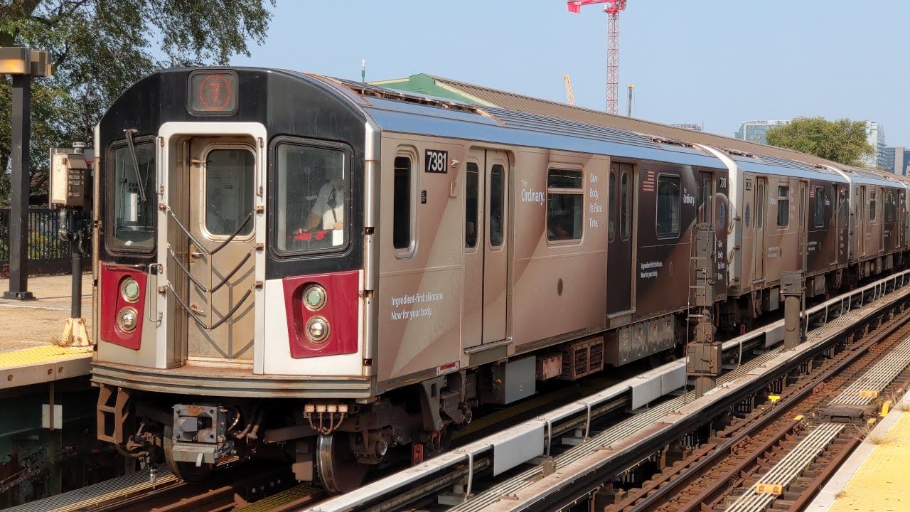 NYC Subway: R188 with The Ordinary Wrap Running on the 7 Line - YouTube